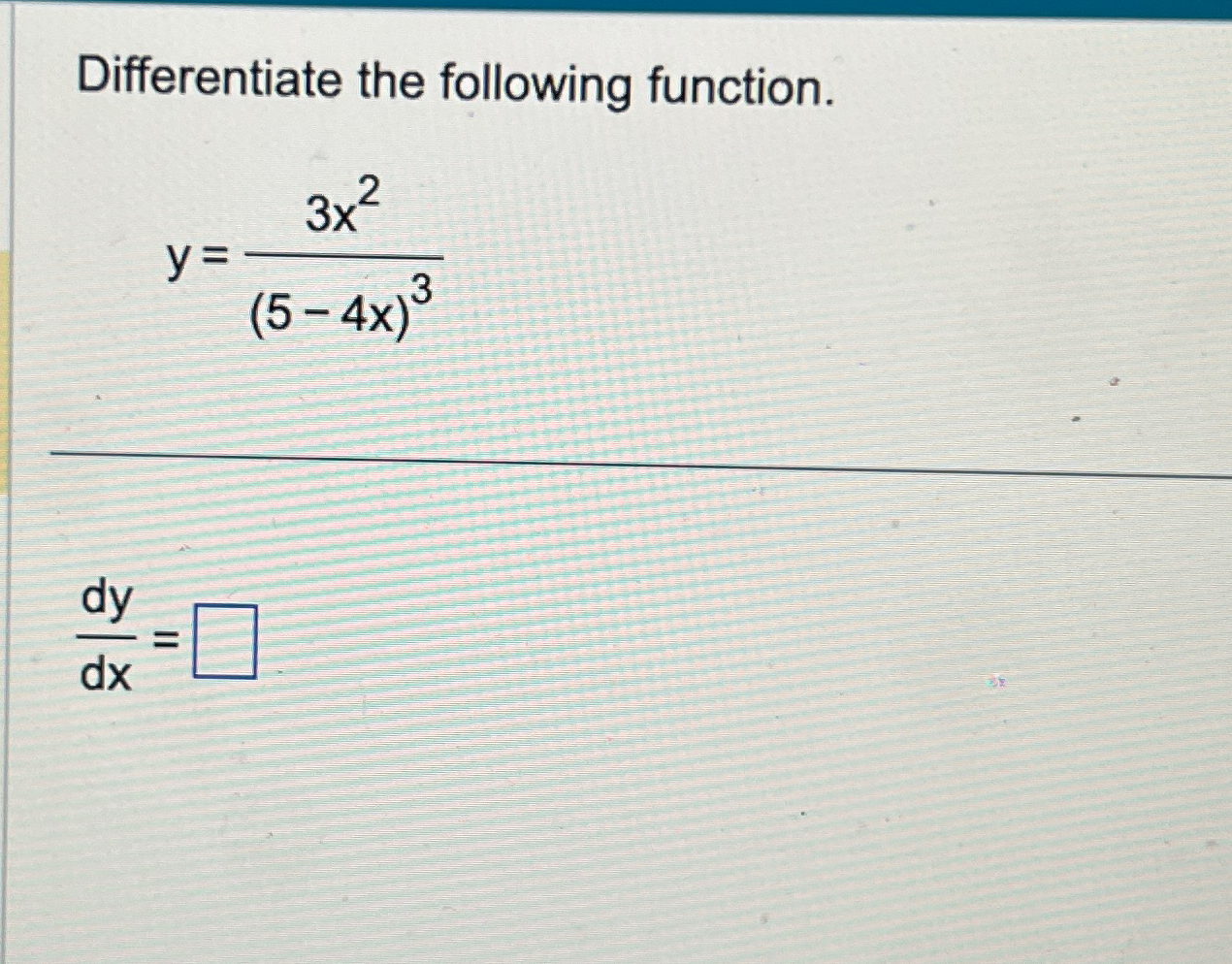 Solved Differentiate the following | Chegg.com