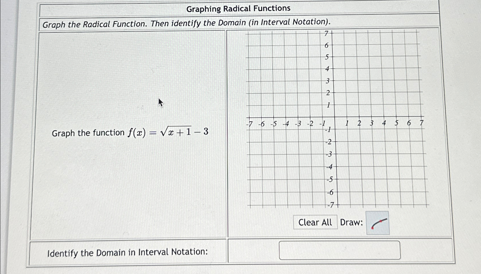 Solved Graphing Radical FunctionsGraph the Radical Function. | Chegg.com