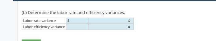 Solved Computation of Variable Cost Variances The following | Chegg.com