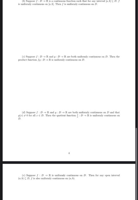 Solved which are true/false and a proof or counterexample | Chegg.com