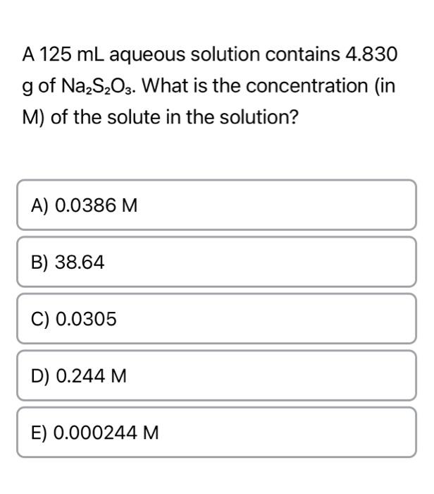 Solved A 125 mL aqueous solution contains 4.830 g of Na2 | Chegg.com