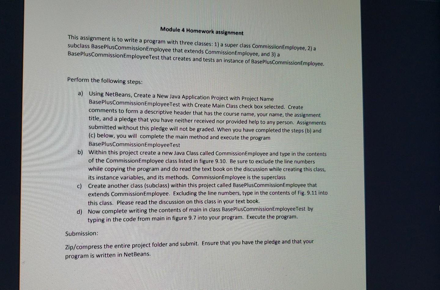 Solved Module 4 Homework assignment This assignment is to | Chegg.com