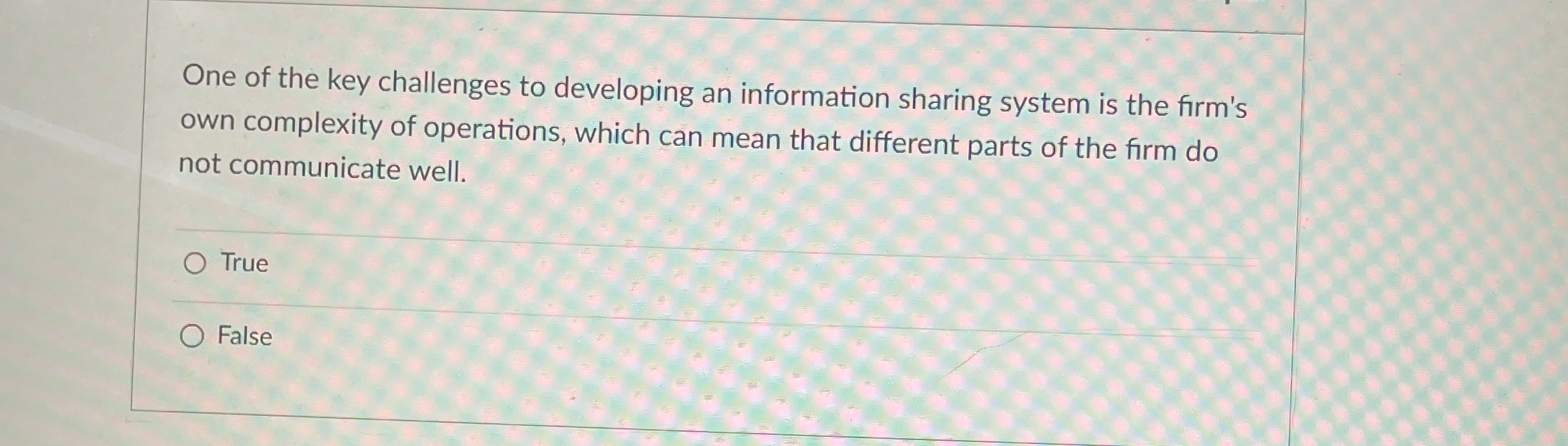Solved One of the key challenges to developing an | Chegg.com