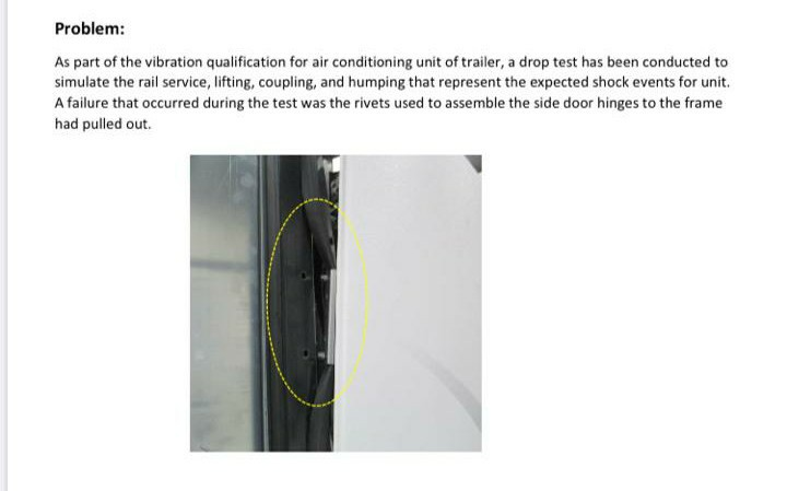 Solved as part for vibration qualification for air | Chegg.com