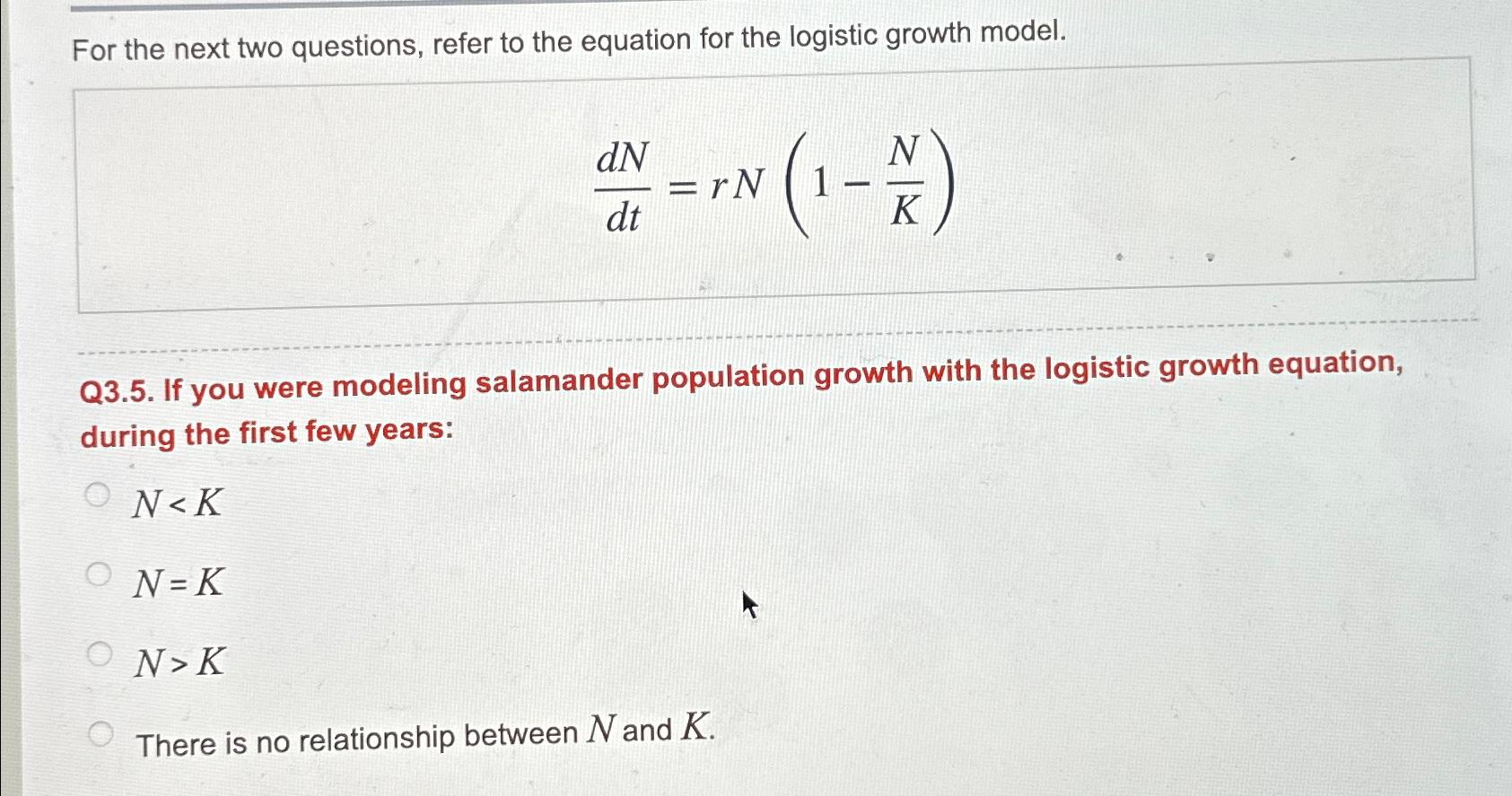 Solved For the next two questions, refer to the equation for | Chegg.com