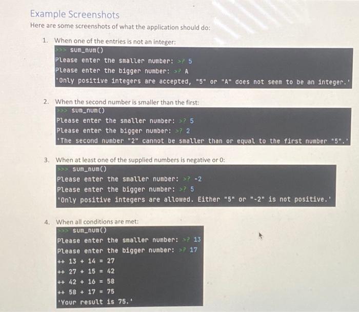 Solved Program: Sum the numbers Write a Python program (or | Chegg.com