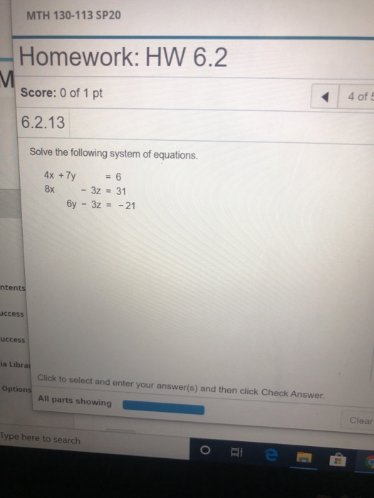 Solved MTH 130-113 SP20 Homework: HW 6.2 1 Score: 0 of 1 pt | Chegg.com