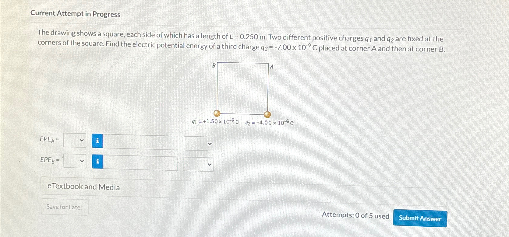 Solved Current Attempt in ProgressThe drawing shows a | Chegg.com