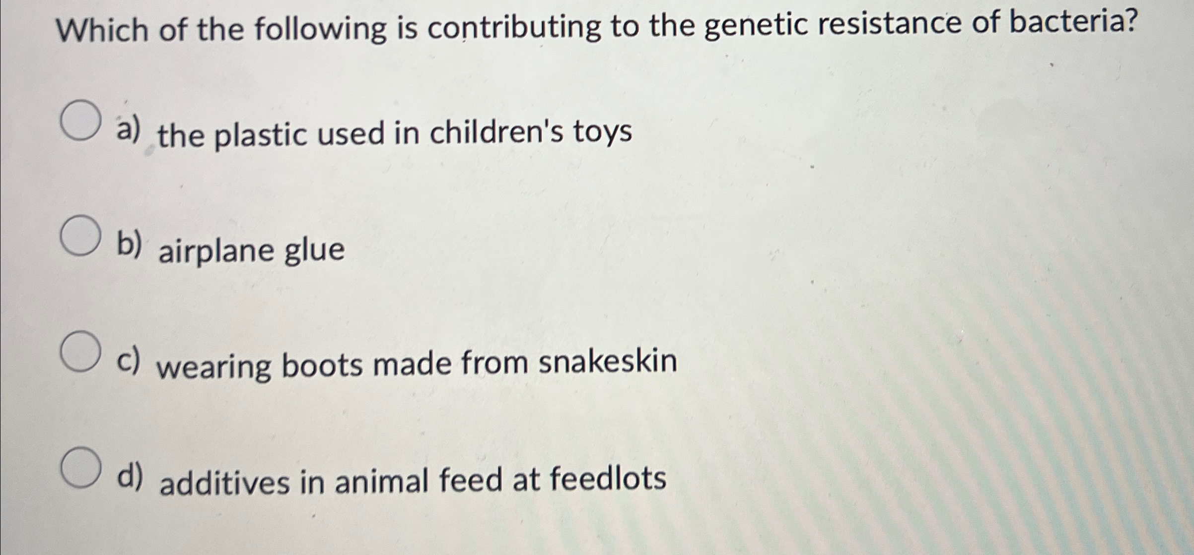 Solved Which of the following is contributing to the genetic | Chegg.com