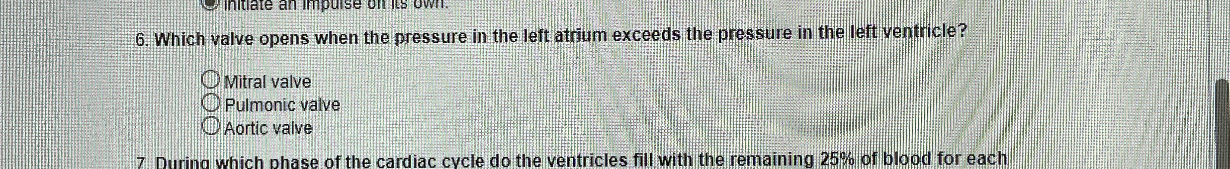 Solved Which valve opens when the pressure in the left | Chegg.com