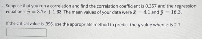 Solved Suppose that you run a correlation and find the | Chegg.com