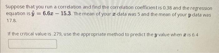 Solved Suppose that you run a correlation and find the | Chegg.com