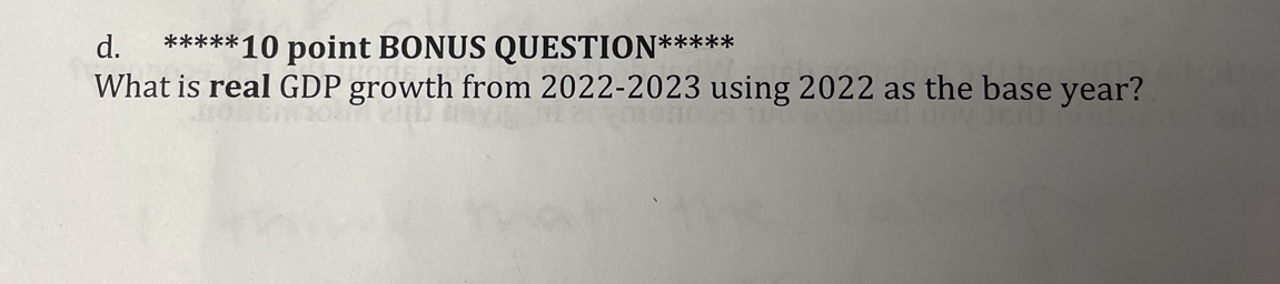 Solved d. **********10 ﻿point BONUS QUESTION*****What is | Chegg.com