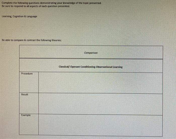 Solved Complete the following questions demonstrating your | Chegg.com