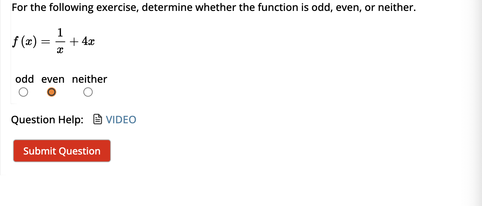 Solved For the following exercise, determine whether the | Chegg.com