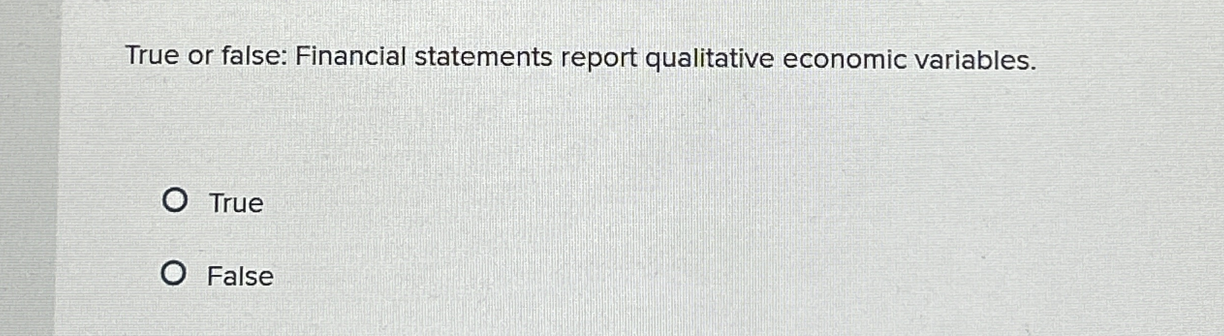 Solved True or false: Financial statements report | Chegg.com