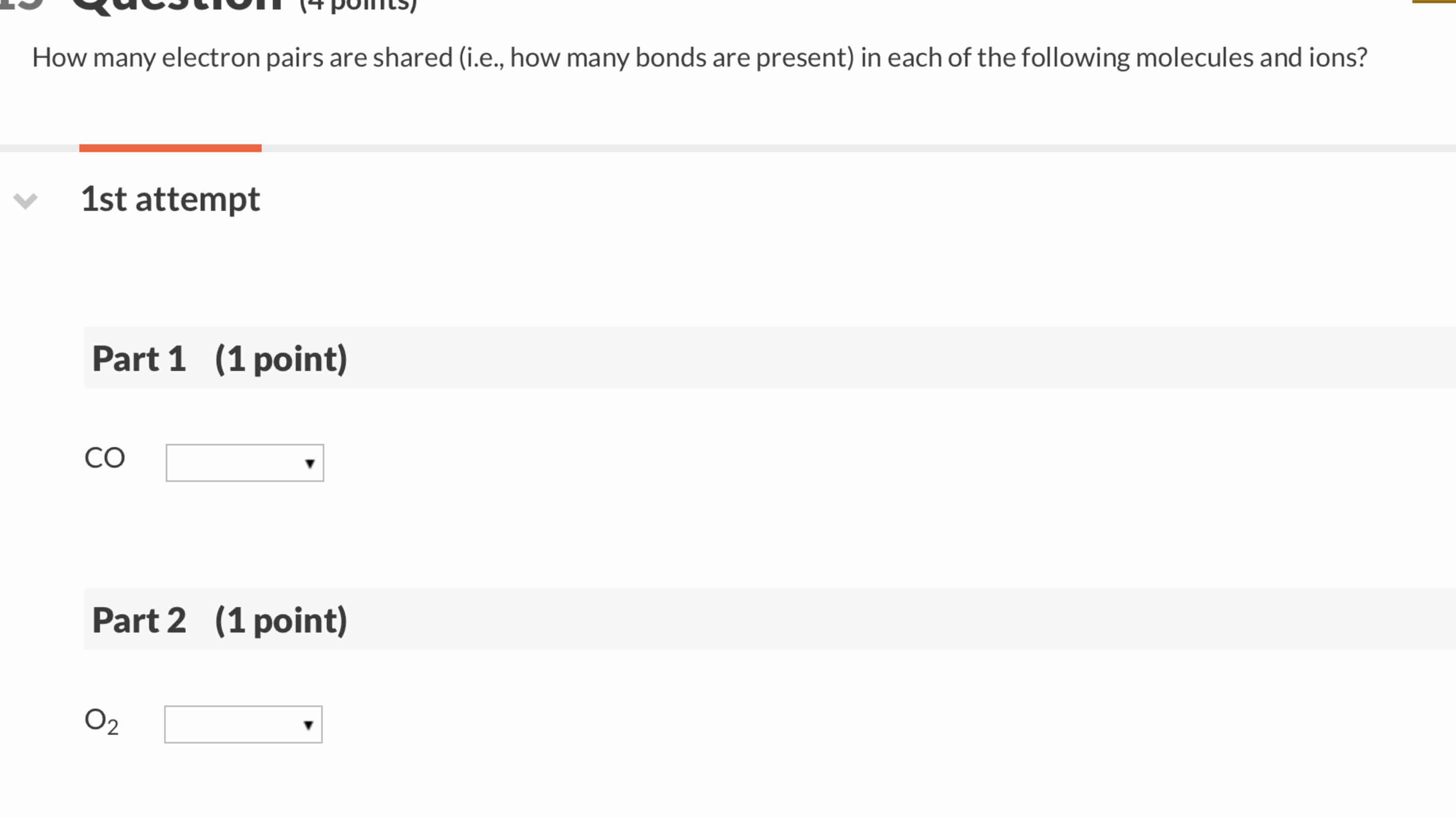 Solved How many electron pairs are shared (i.e., ﻿how many | Chegg.com