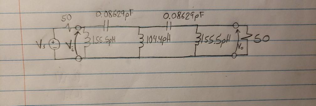 Solved Find the Transfer Function of the high pass LC filter | Chegg.com