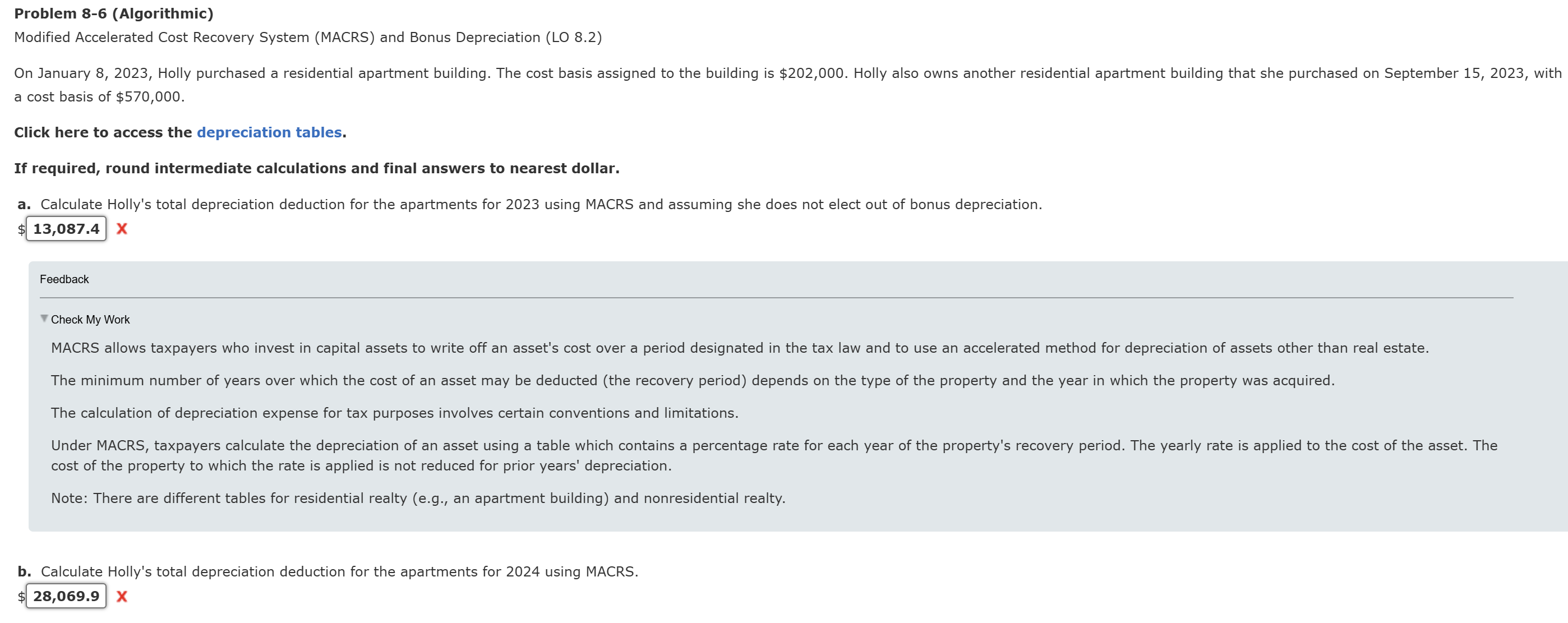 Solved Problem 8-6 (Algorithmic)Modified Accelerated Cost | Chegg.com Solved Problem 8-6 (Algorithmic)Modified Accelerated Cost | Chegg.com
