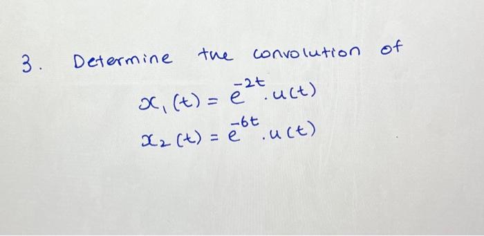 Solved Determine the convolution of | Chegg.com