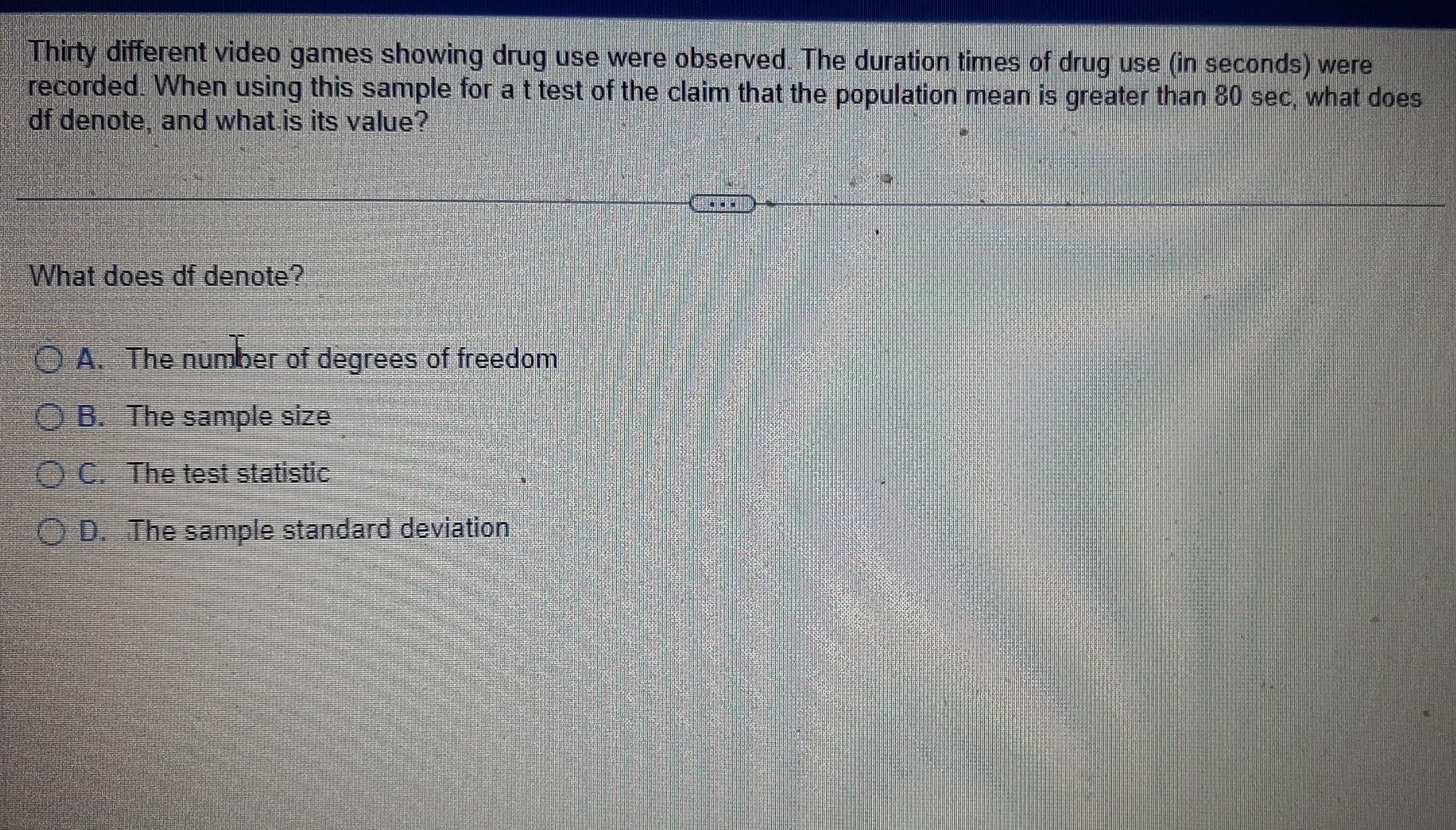 Solved Thirty different video games showing drug use were | Chegg.com
