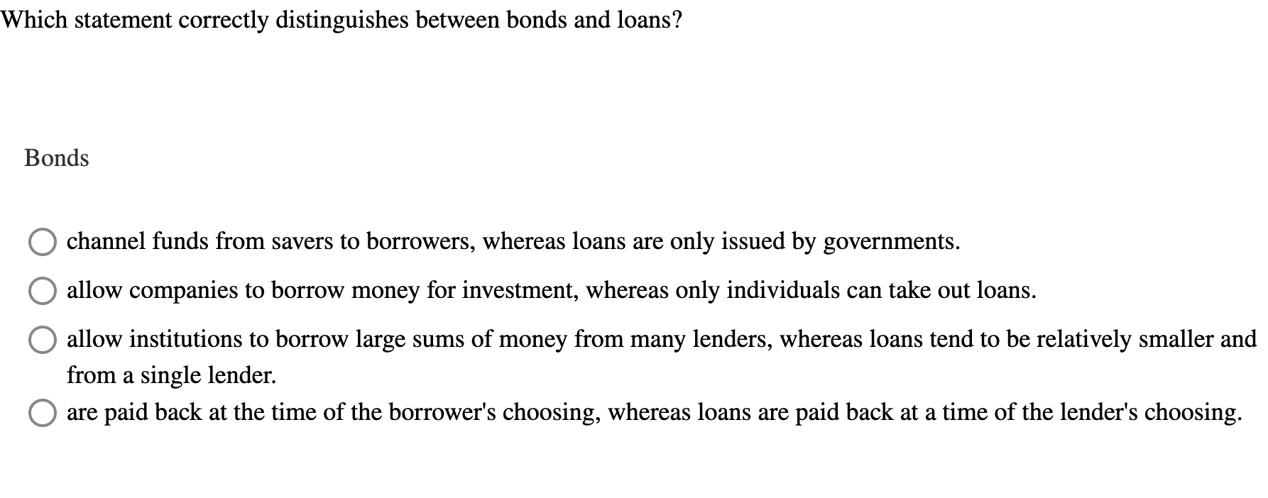 Solved Which statement correctly distinguishes between bonds | Chegg.com