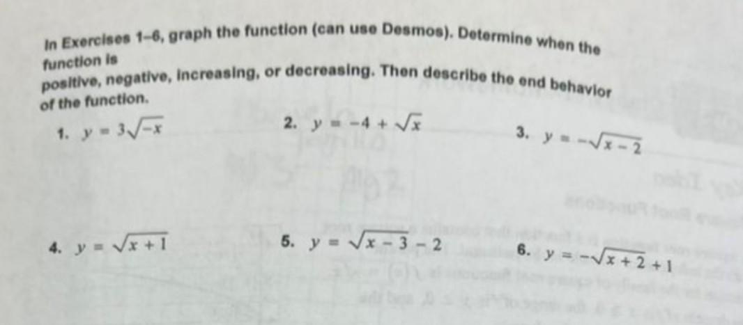 Solved In Exercises 1-6, graph the function (can use | Chegg.com