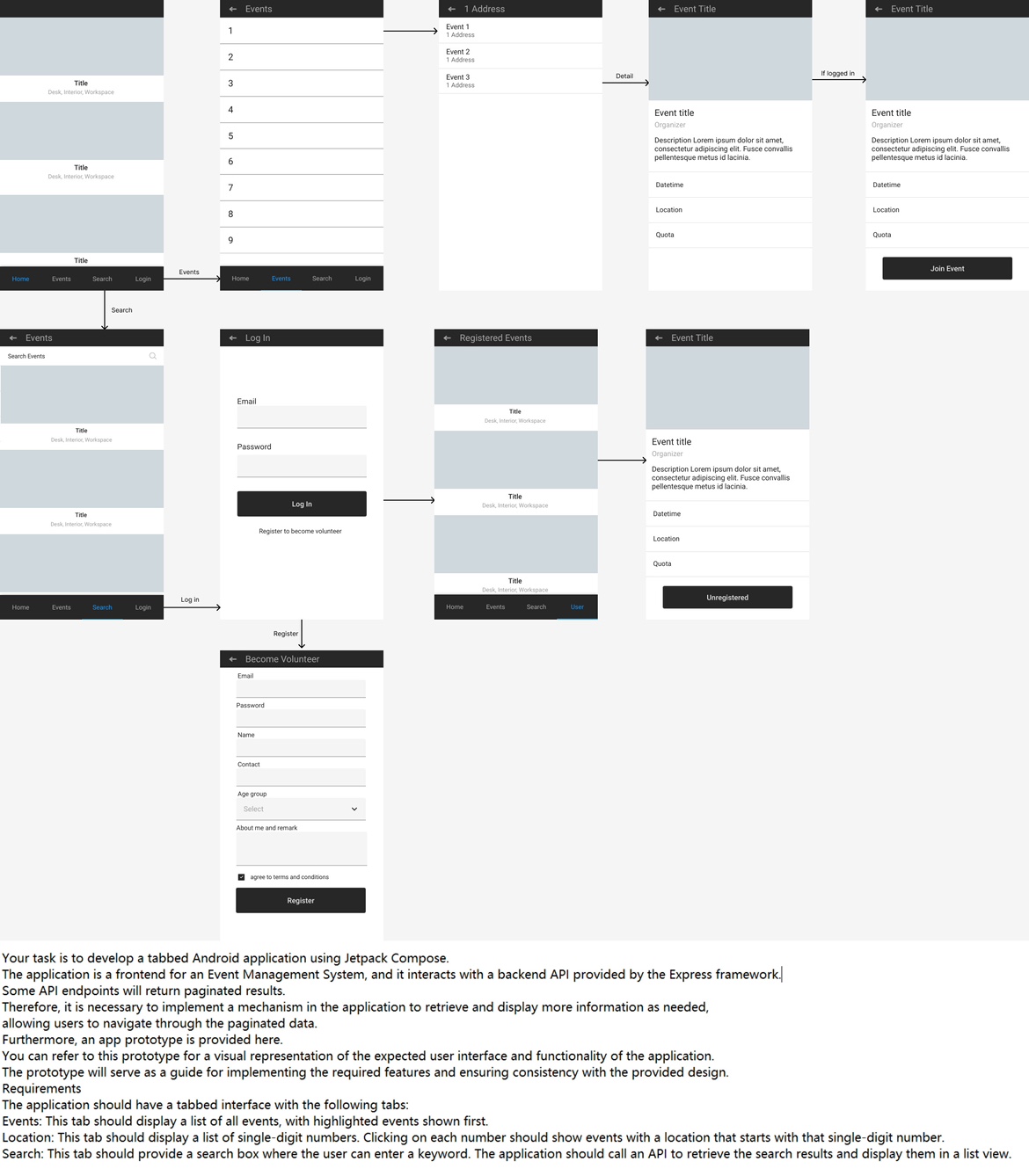 Solved Your task is to develop a tabbed Android application | Chegg.com