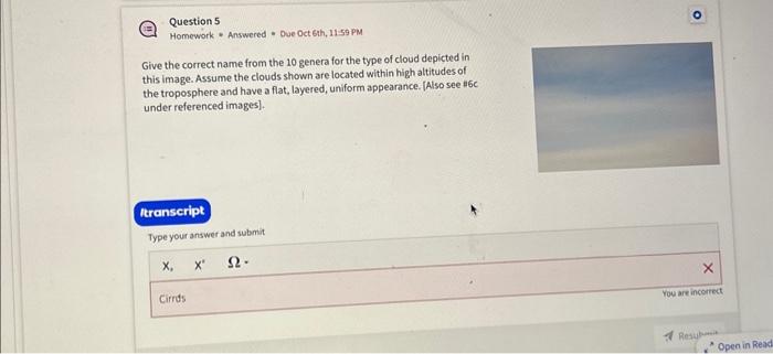 Solved Give the correct name from the 10 genera for the type | Chegg.com