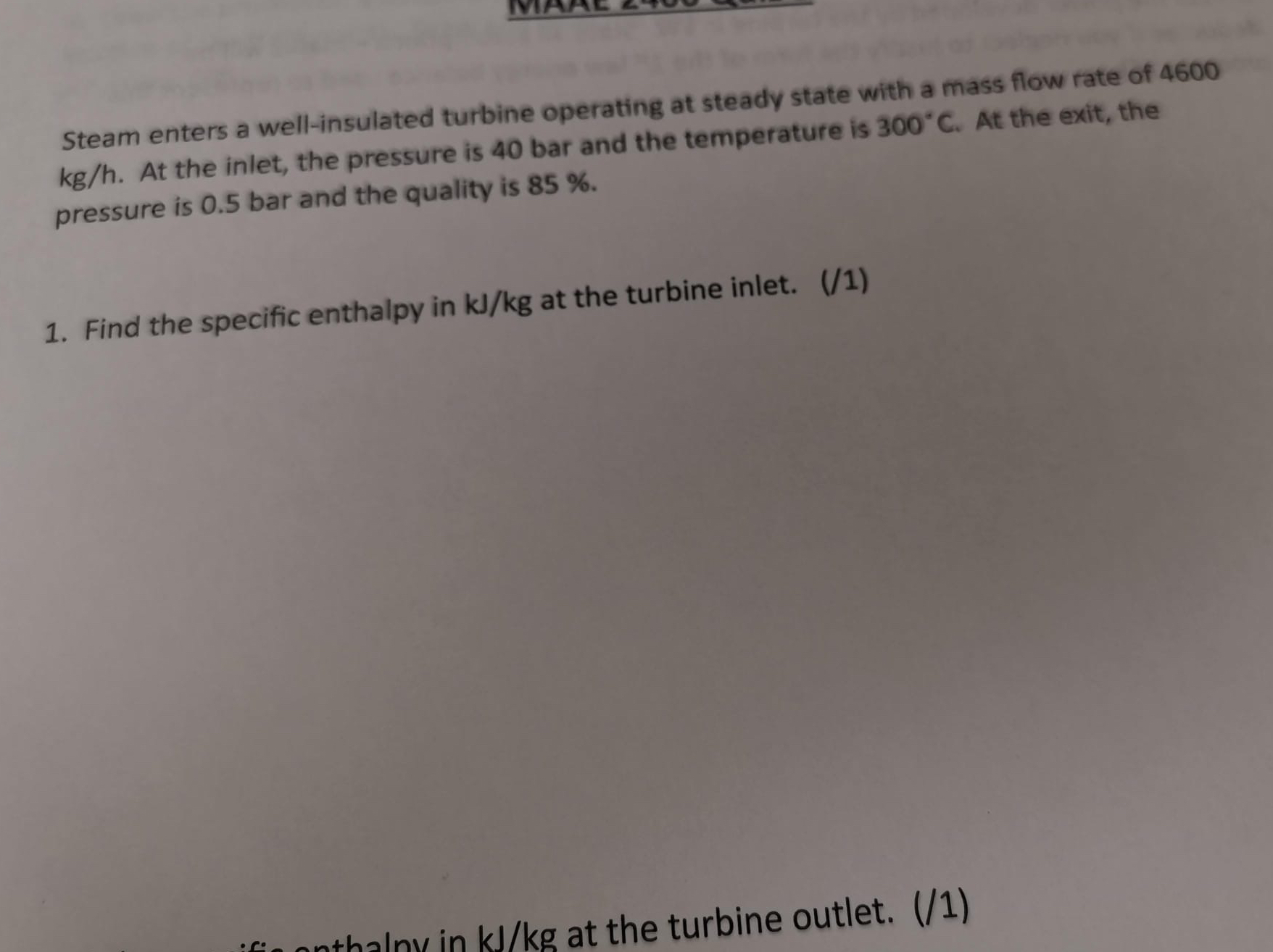Solved Steam enters a well-insulated turbine operating at | Chegg.com