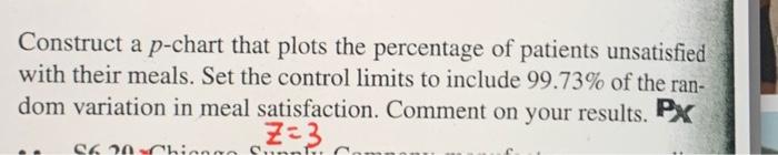 Solved Establish 3σ upper and lower control limits. - S6.1.9 | Chegg.com