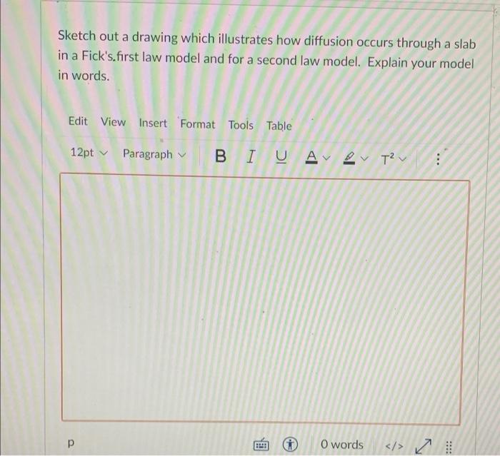 Solved Sketch out a drawing which illustrates how diffusion | Chegg.com