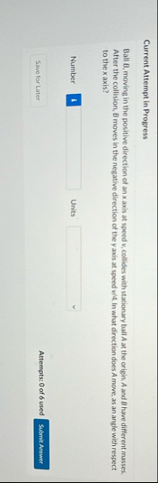 Solved Current Attempt in ProgressBall B, ﻿moving in the | Chegg.com