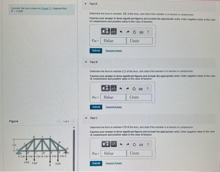 Solved Concioer the truss shown n (texure i) Surpose thit | Chegg.com