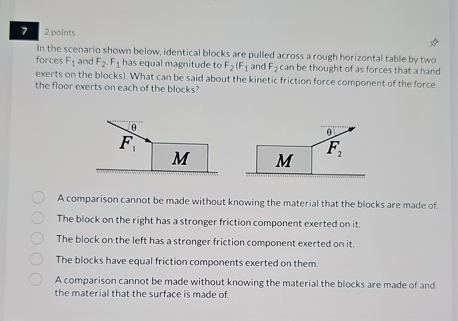 Solved 2 points In the scenario shown below, identical | Chegg.com