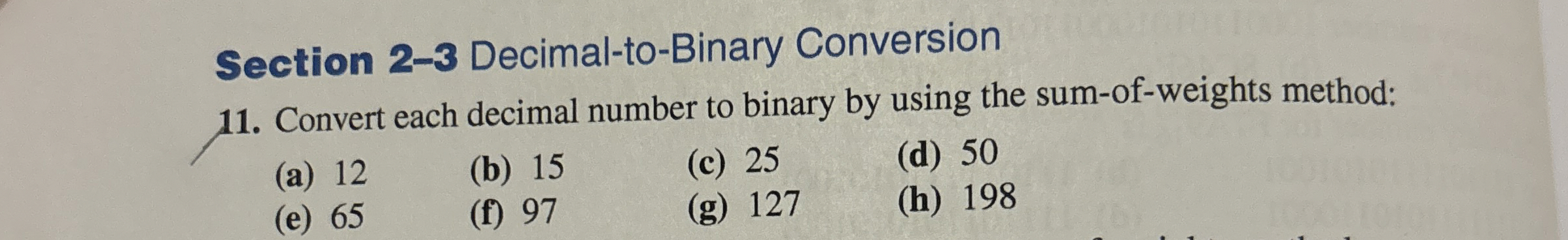 Solved Section 2 3 ﻿decimal To Binary Conversion11 ﻿convert 9676