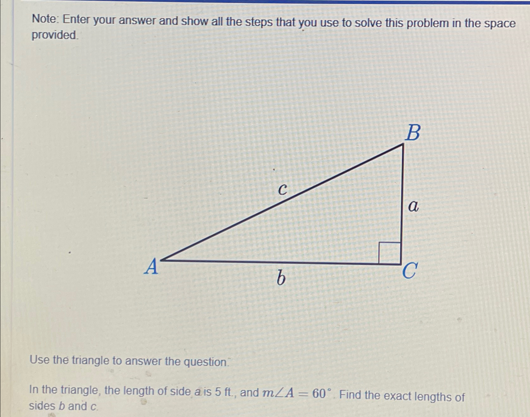 Solved Note: Enter your answer and show all the steps that | Chegg.com