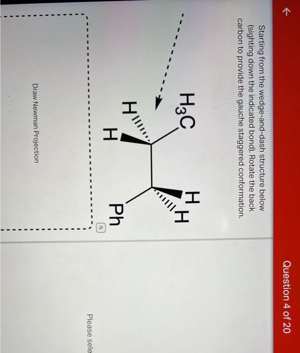 Solved The Molecule Shown Below Is Depicted In A Specific