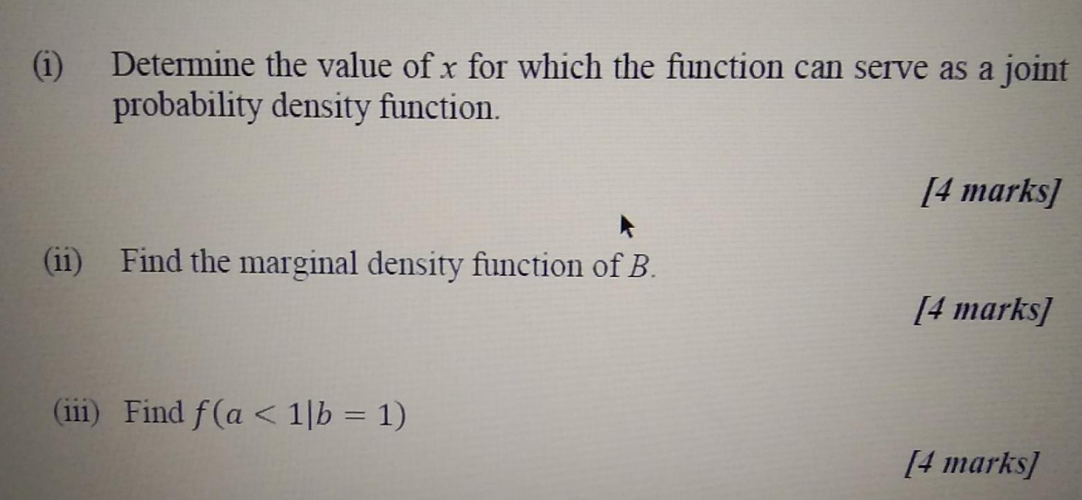 Solved Let A and B are the bivariate continuous random | Chegg.com