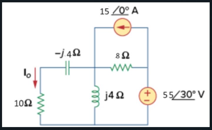 Solved Determine the current Io in the following circuit | Chegg.com