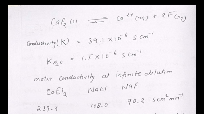 4. It is known that the ionic molar conductivities of | Chegg.com
