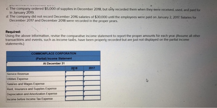 Solved E4-10 Determining Adjusted Income Statement Account | Chegg.com
