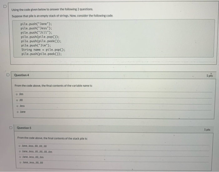 Solved Using the code given below to answer the following 2 | Chegg.com