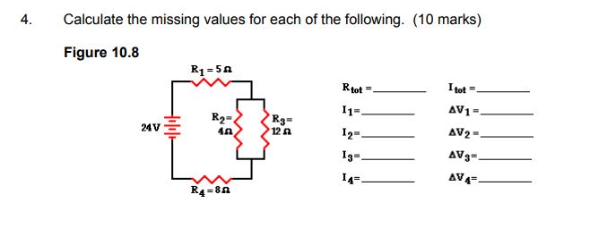 Solved Calculate the missing values for each of the | Chegg.com