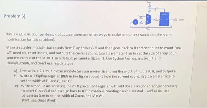 Solved Use System Verilogproblem 6 This Is A Generic