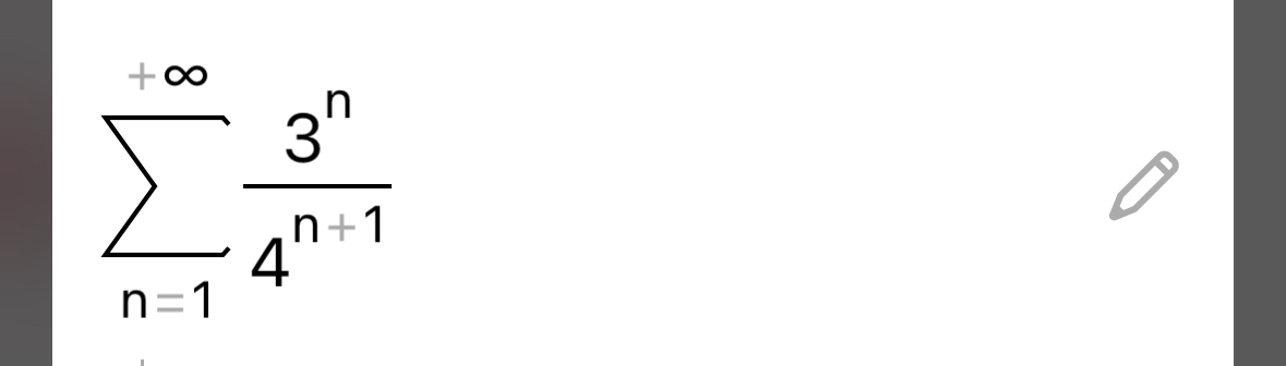 Solved ∑n=1+∞3n4n+1 ﻿Calculate the sum | Chegg.com