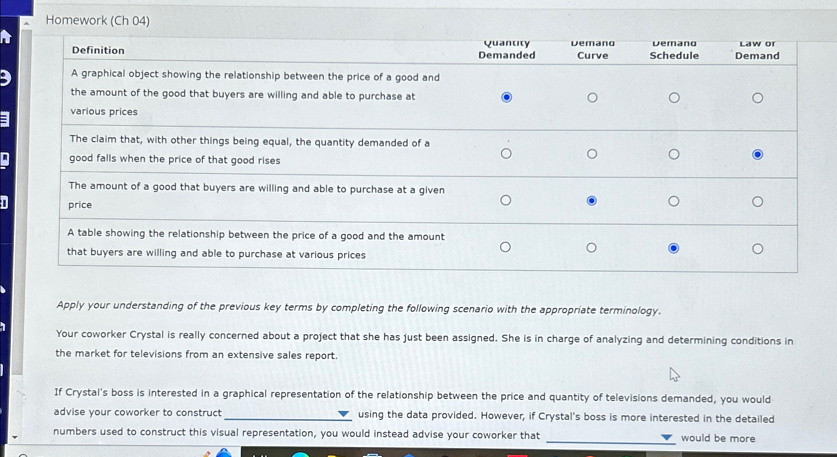 Solved Homework (Ch 04)\table[[Definition],[A graphical | Chegg.com