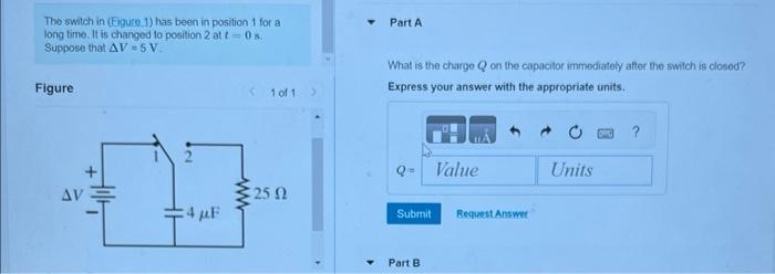 Solved part (b): what is the current I through resistor | Chegg.com
