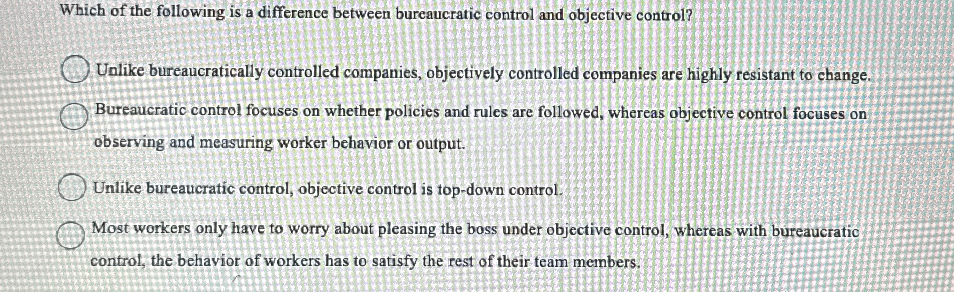 Solved Which of the following is a difference between | Chegg.com