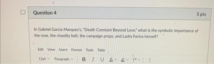 In Gabriel Garcia Marquez's, "Death Constant Beyond | Chegg.com